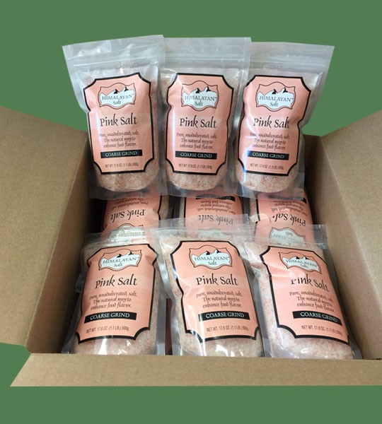 Himalayan Gourmet Salt Pink Coarse 500g 24 bags